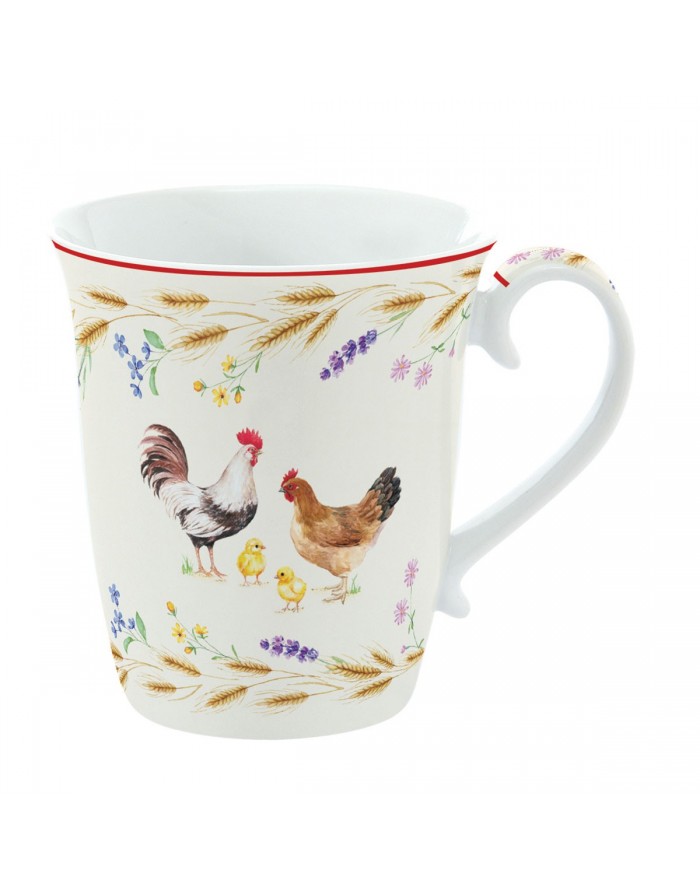 Mug porcelana Country Life 275 ml