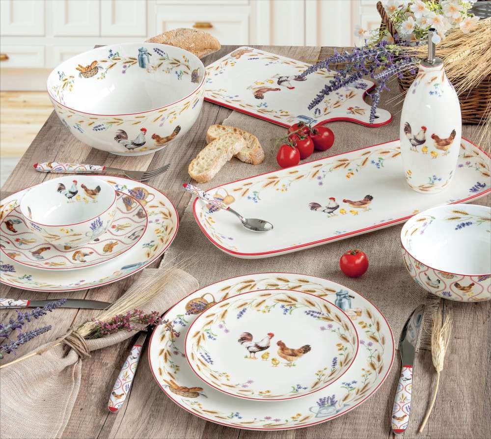 Tabla porcelana Country Life 34,5 cm